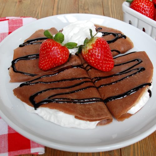 Chocolate Crepes With Strawberries Red Velvet Crepes Recipe Tastes