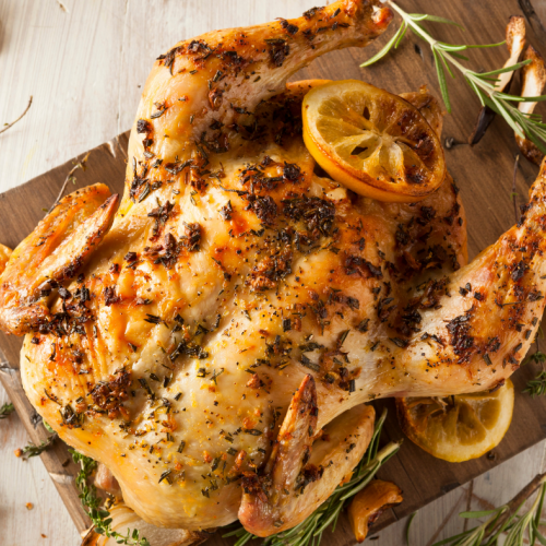 Lemon and Herb Roasted Chicken | Cooking Mamas