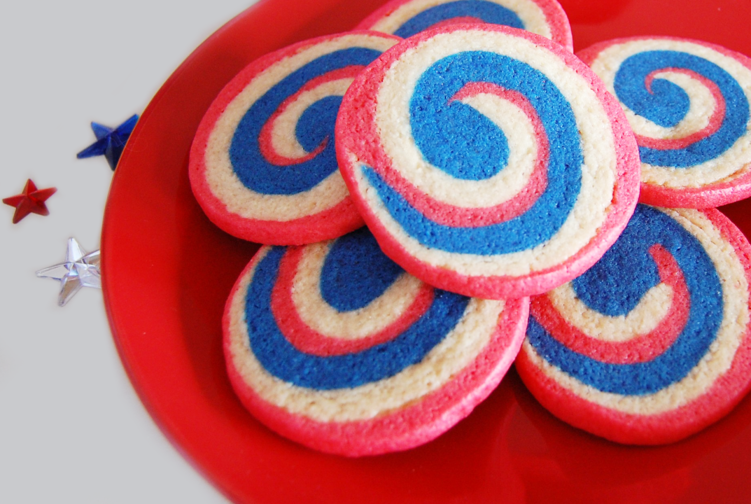 Patriotic Pinwheel Cookies | Cooking Mamas