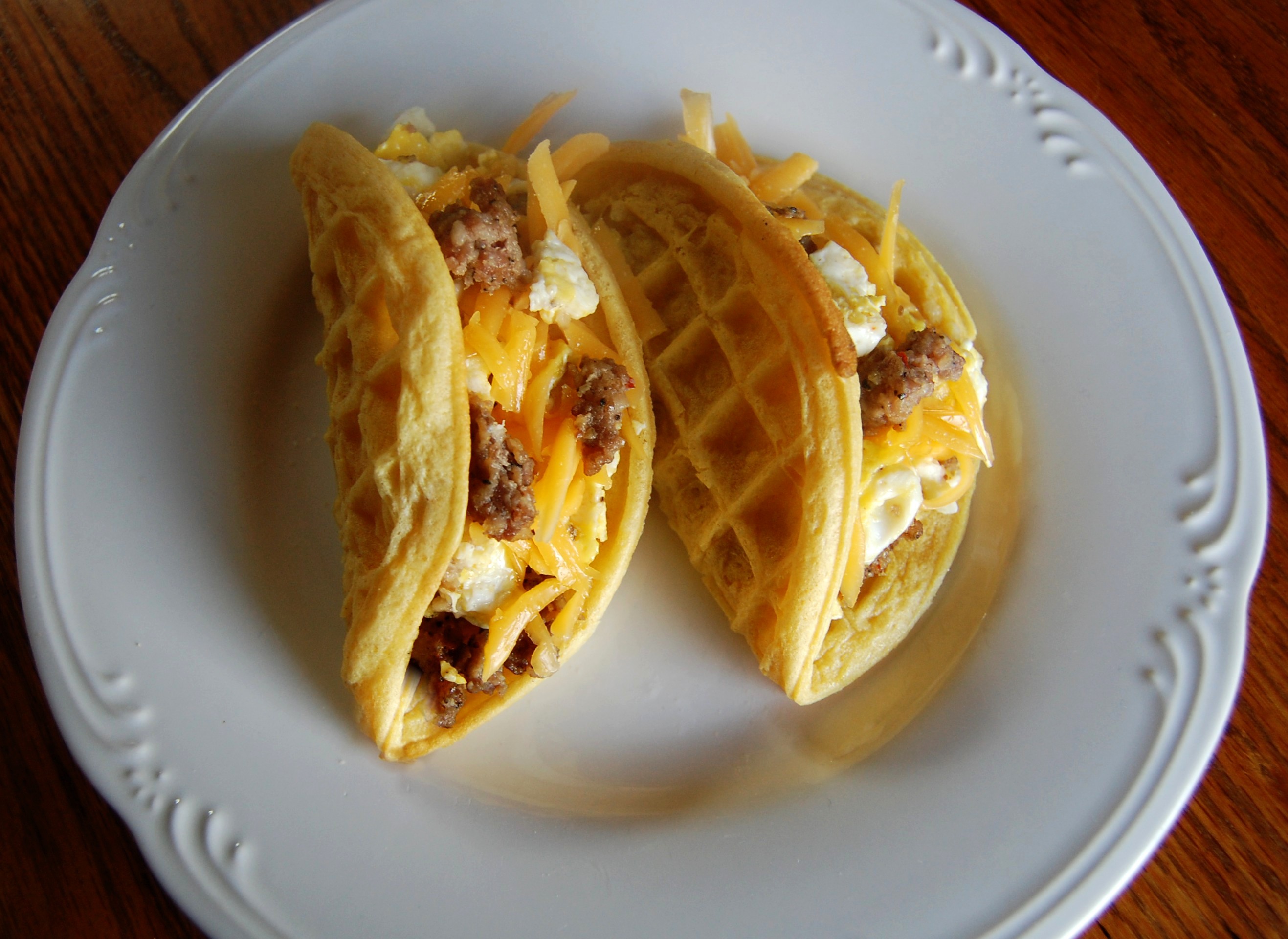 Waffle Taco Bacon
