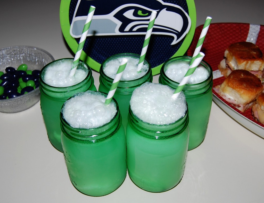 Seahawks Lime Sherbet Floats | Cooking Mamas