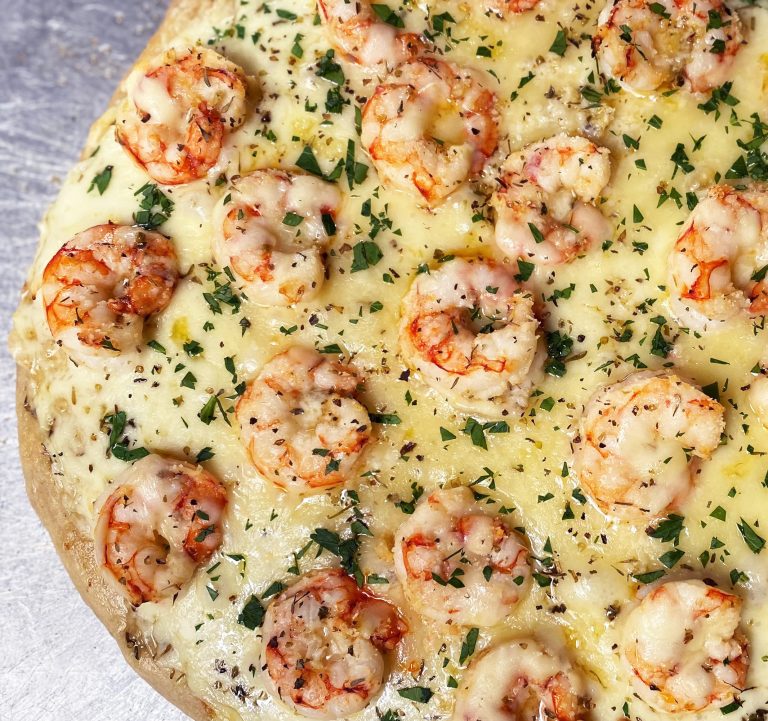 Shrimp Scampi Pizza | Cooking Mamas