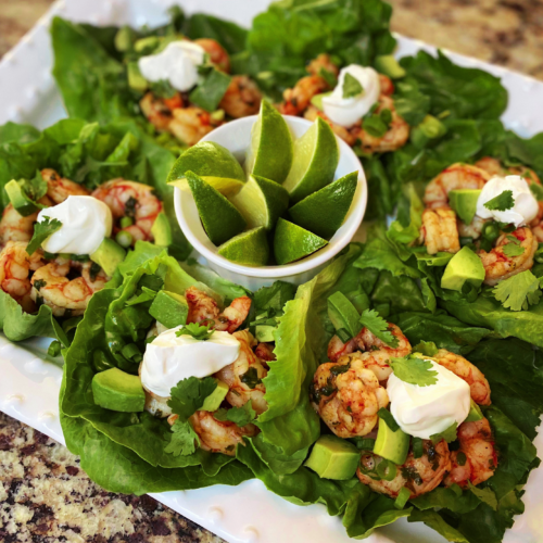 Cilantro Lime Shrimp Lettuce Wraps | Cooking Mamas