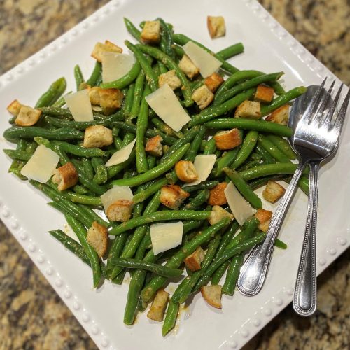 Caesar Green Bean Salad | Cooking Mamas