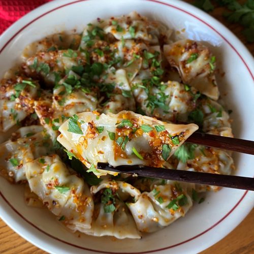 Sichuan Chili Oil Wontons | Cooking Mamas