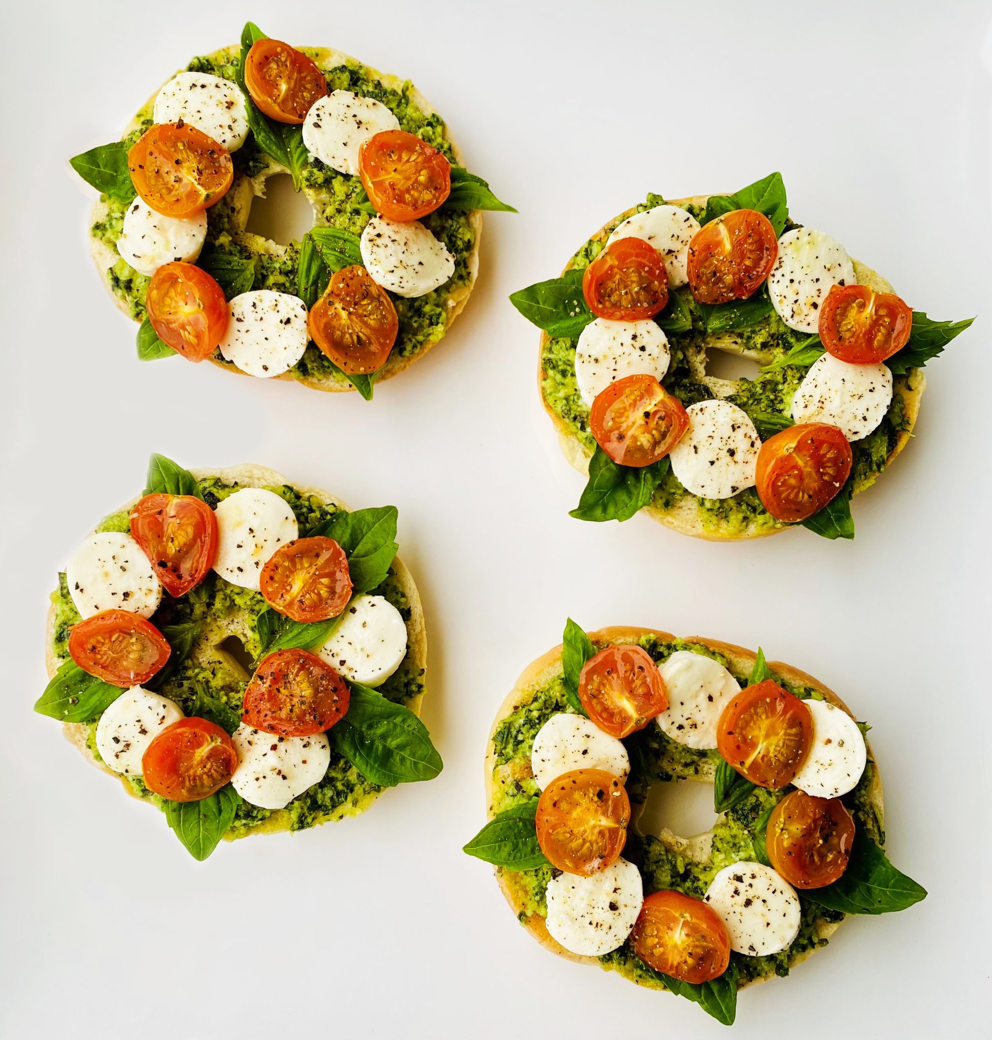 Caprese Bagels | Cooking Mamas