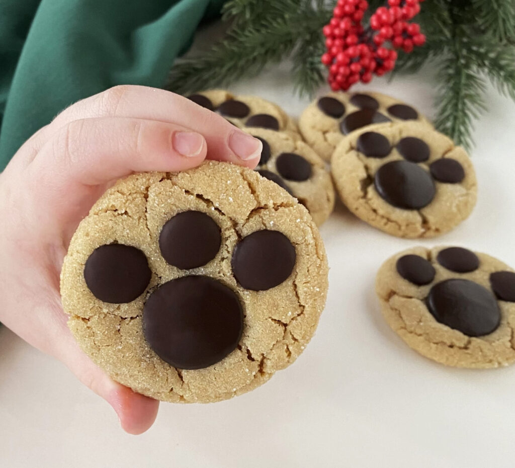 Peanut Butter Bear Paw Cookies | Cooking Mamas
